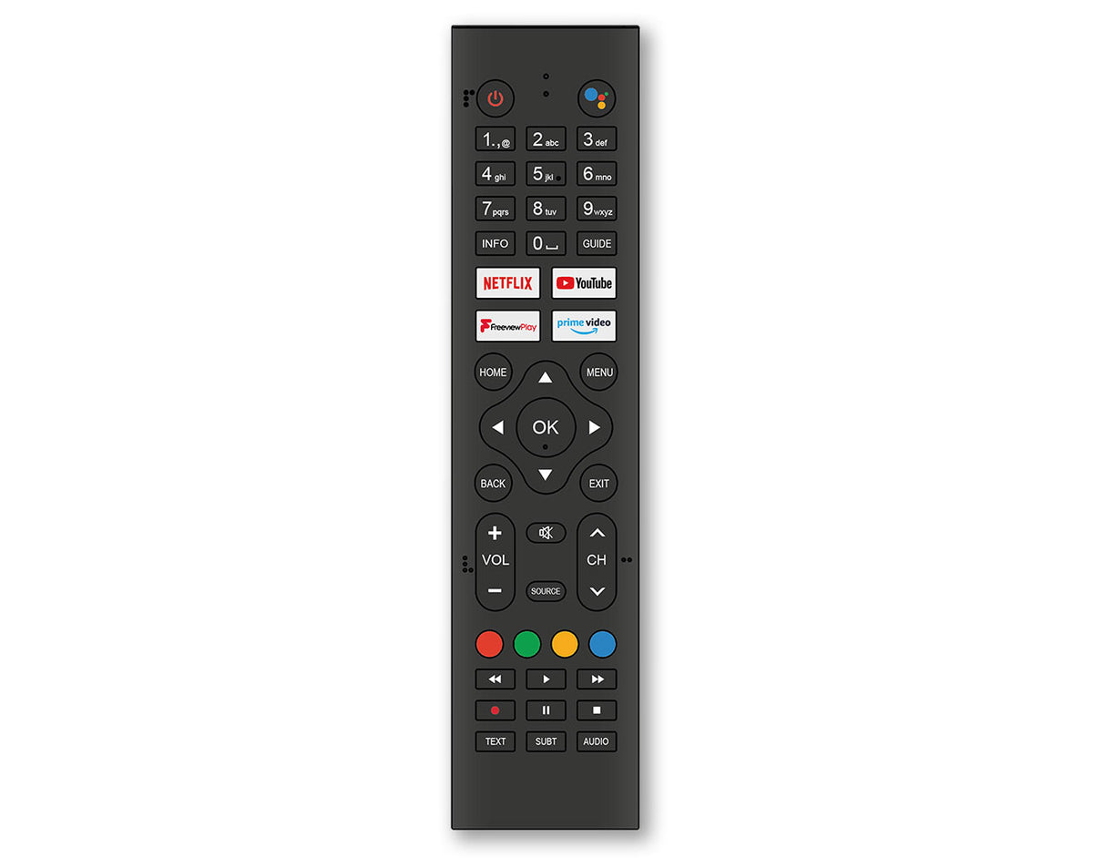 Replacement Android Smart TV Remote (HKC) Non 4K – Cello Electronics ...