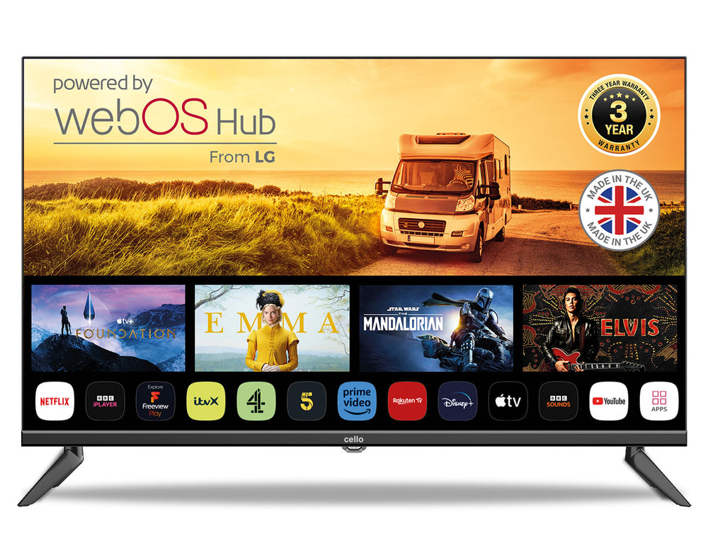 Caravan TV | Camping TV | Motorhome TV | Smart TV For Campervan – Cello ...