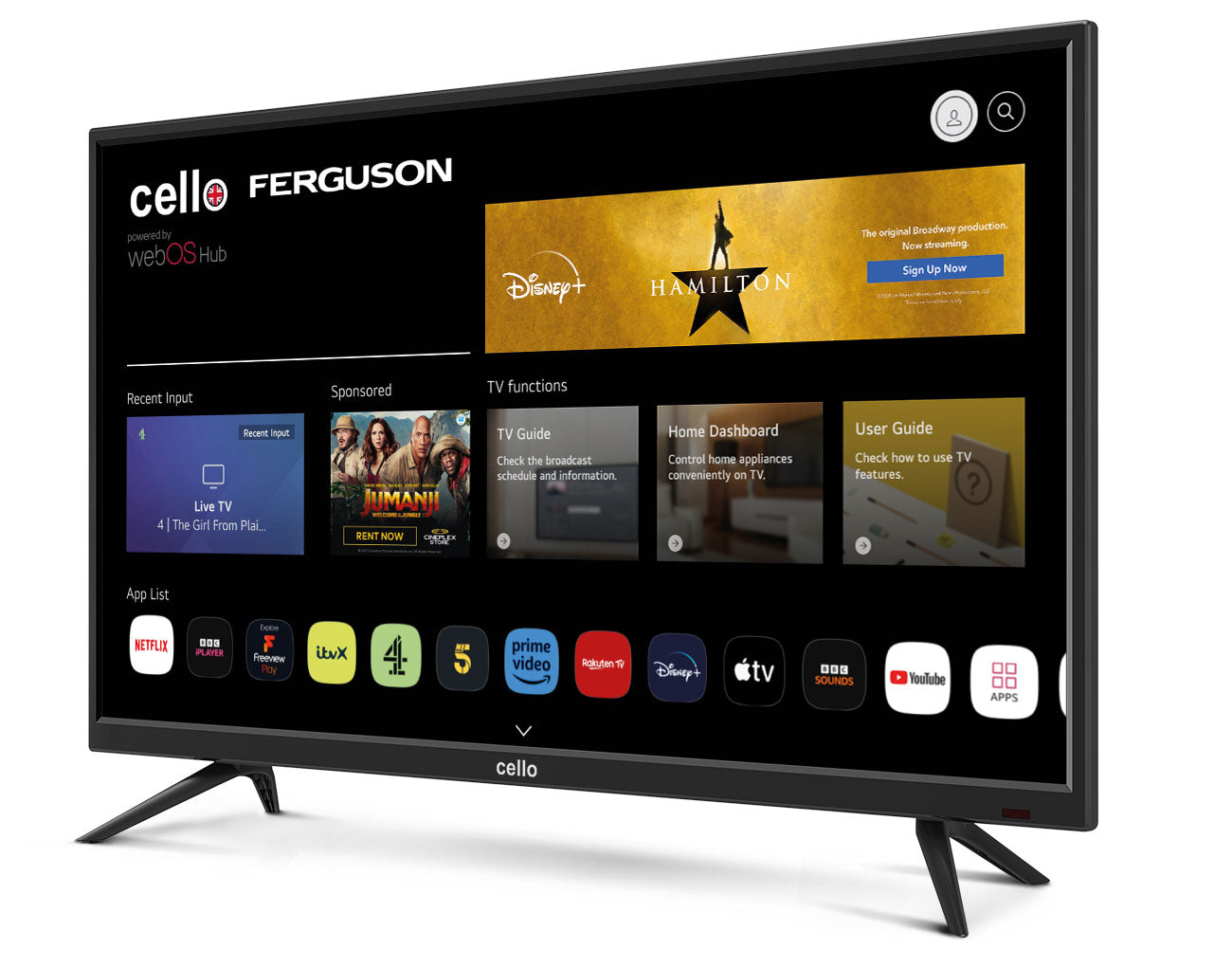 32″ Smart WebOS Traveller 12-Volt-Fernseher mit Freeview Play – Cello ...